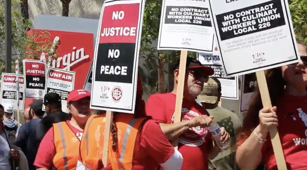 Strike by Culinary Union workers at Virgin Hotels Las Vegas enters ...