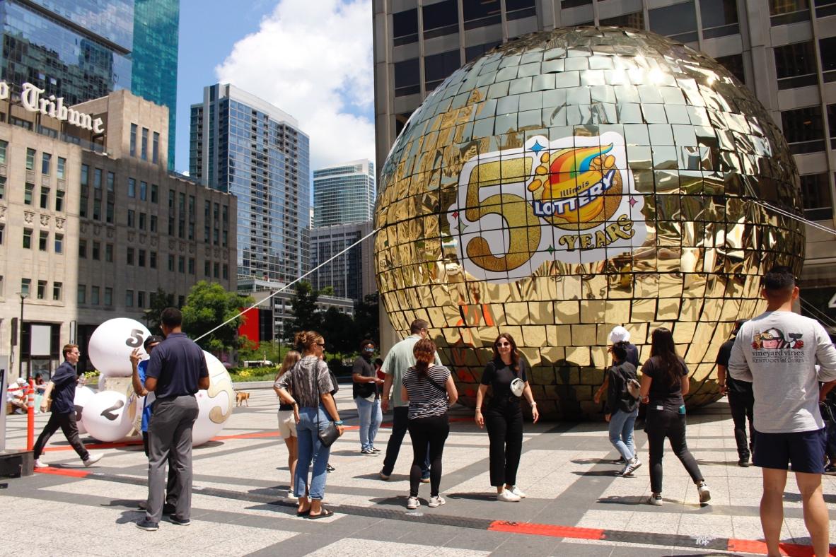 Illinois Lottery celebrates its 50th anniversary at Chicago River ...